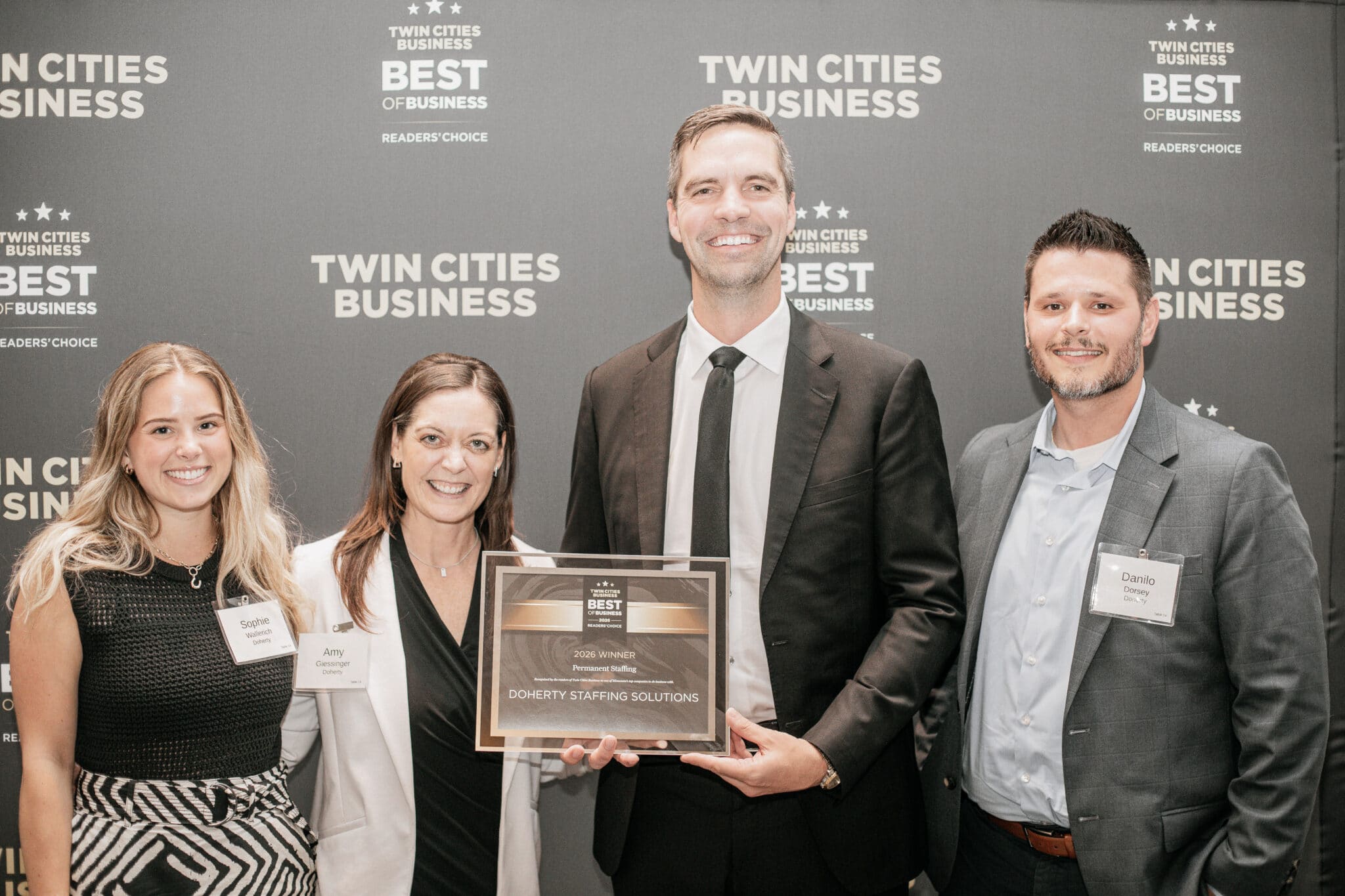 Doherty Named “Silver” Winner for Permanent Staffing in Twin Cities ...